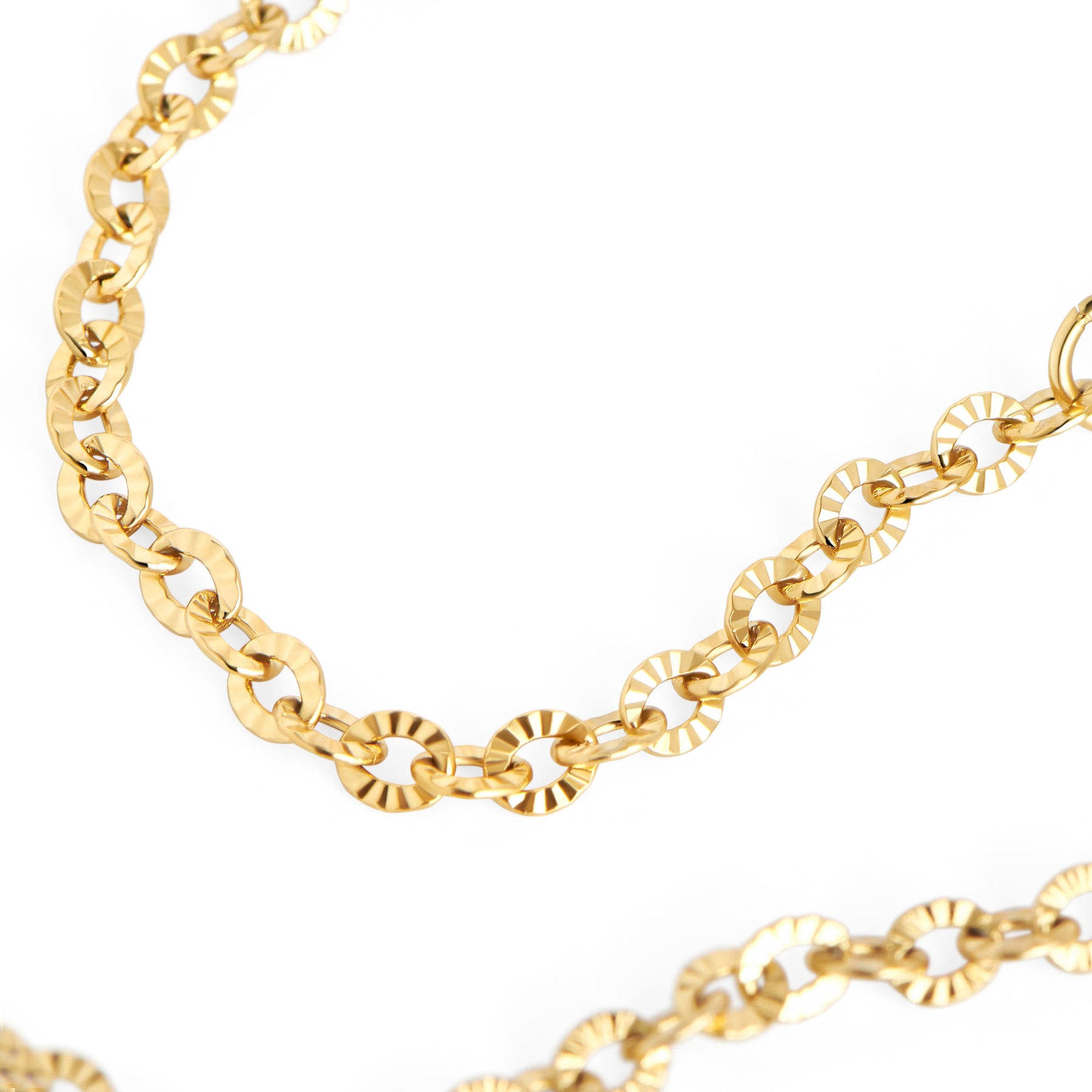 Gold Stainless Steel Diamond Cut Chain Safe For Skin MIAJWL Mia gold-stainless-steel-diamond-cut-chain-safe-for-skin-miajwl-mia